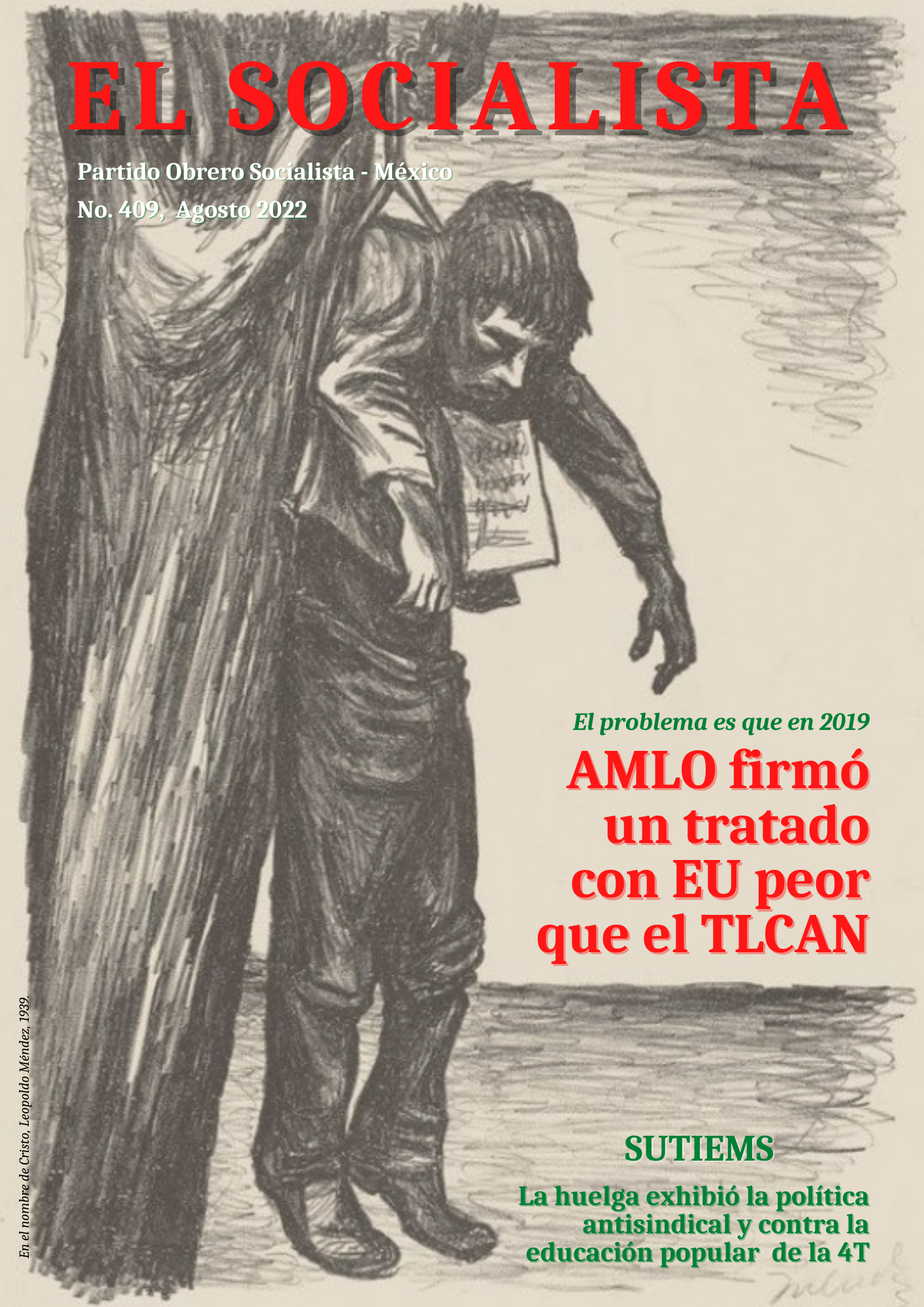 El Socialista No. 409, Agosto 2022 | Partido Obrero Socialista - México|